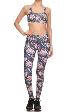 Vintage Floral Aurora Bra - Navy - POPRAGEOUS