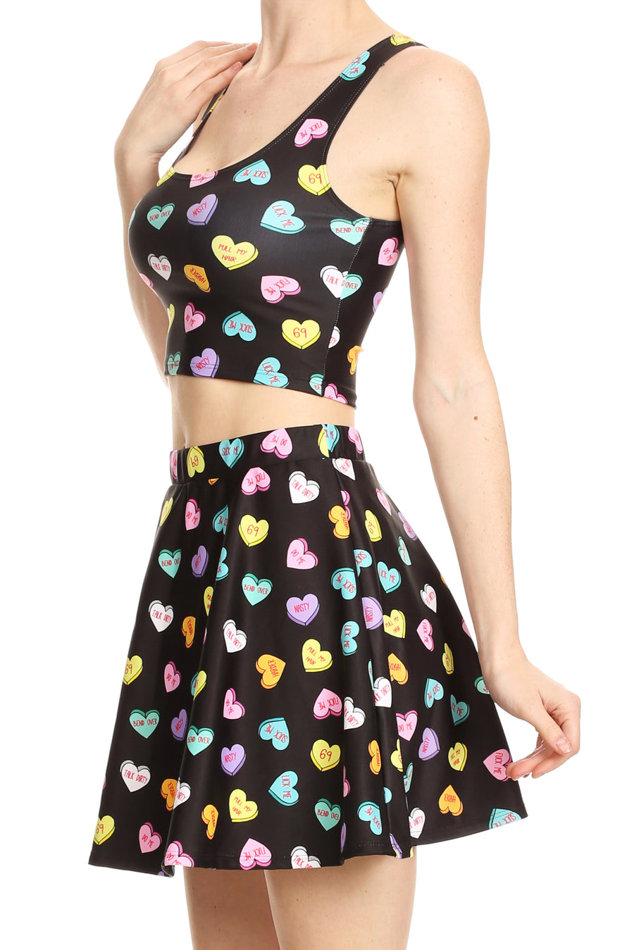 Candy Heart Leggings - POPRAGEOUS